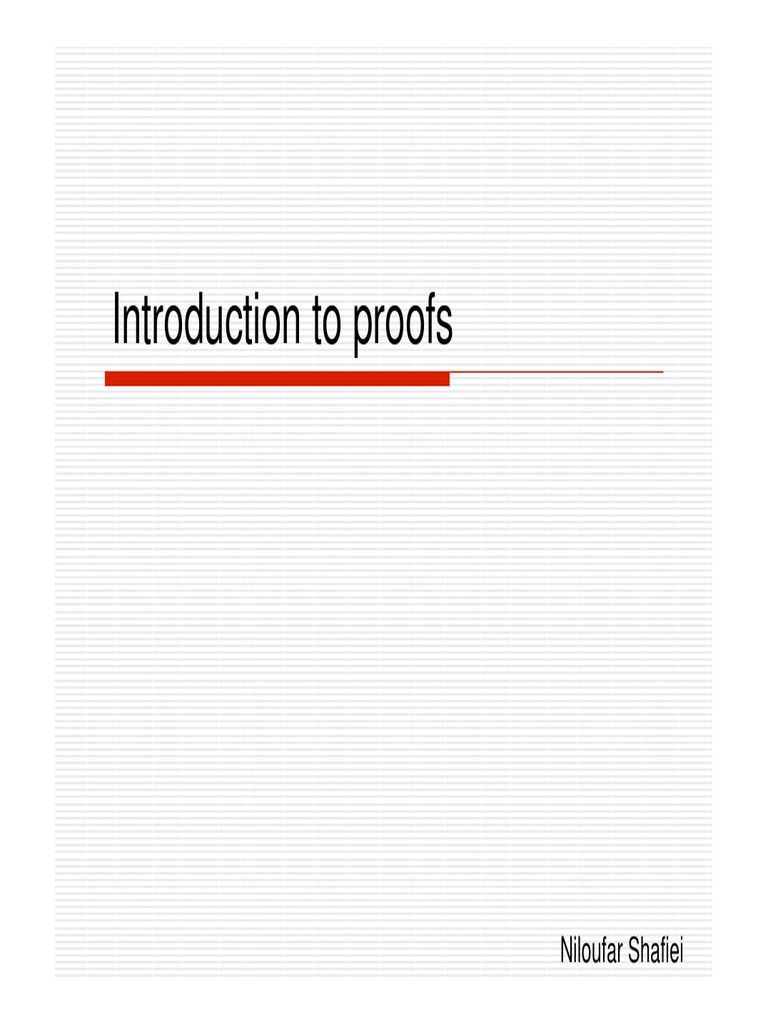 Introduction to Mathematical Proofs | PDF | Theorem | Mathematical Proof