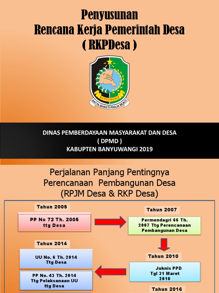 Paparan Penyusunan RKPDES | PDF