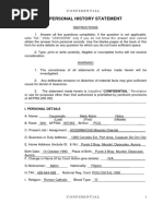 Personal History Sheet (PHS) | PDF | Arrest | Government