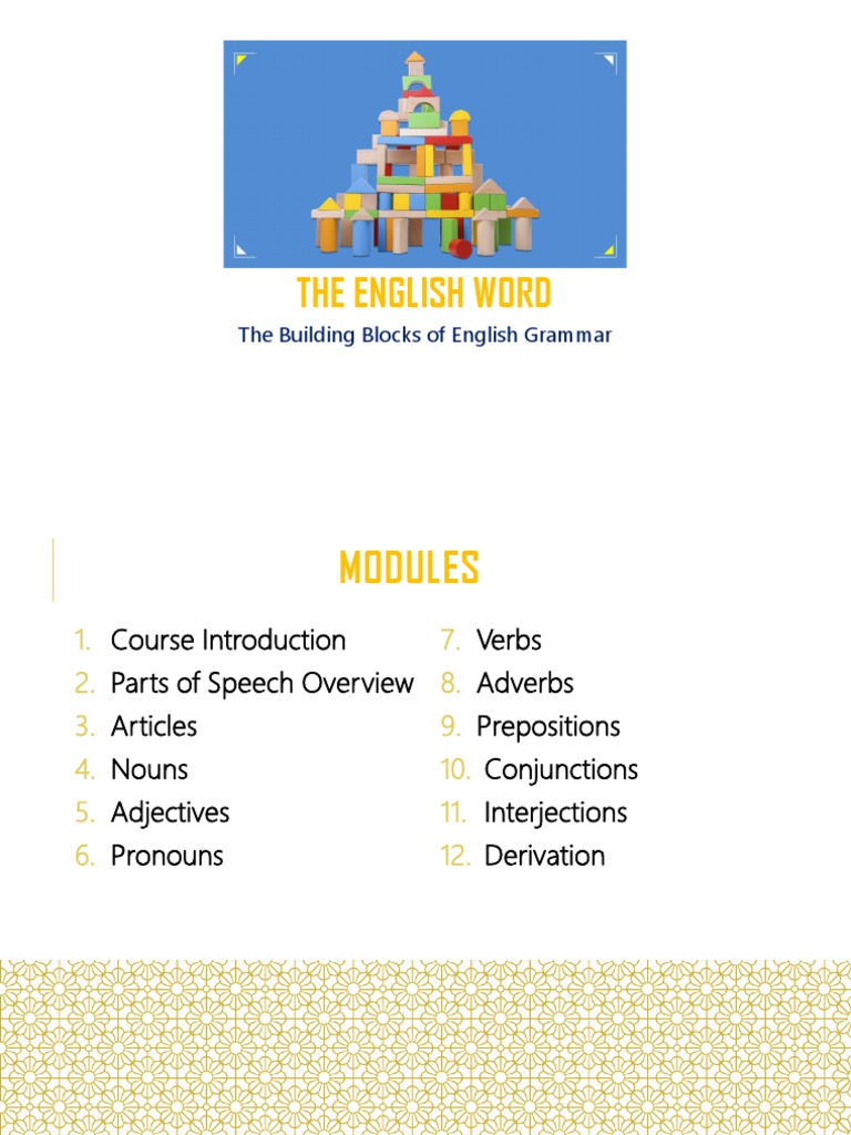 Building Blocks of English Grammar | PDF | Grammatical Number ...