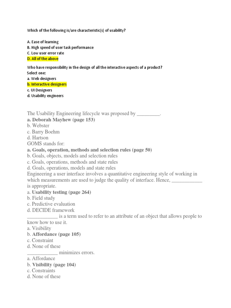 Hci Test | PDF
