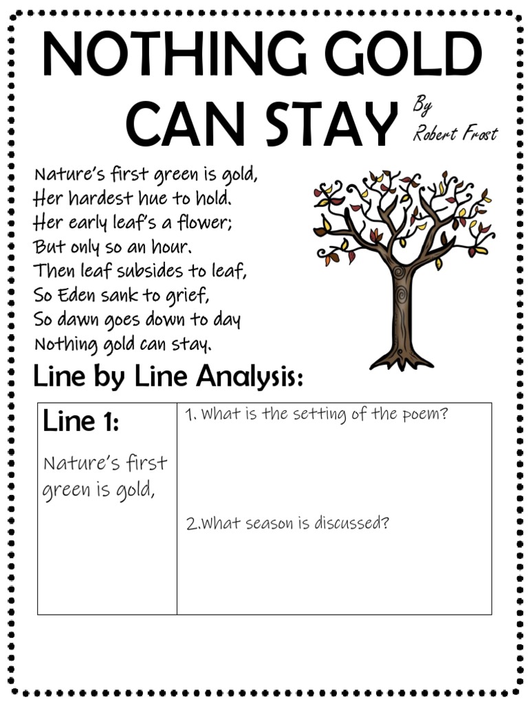 Nothing Gold Can Stay - Edit | PDF