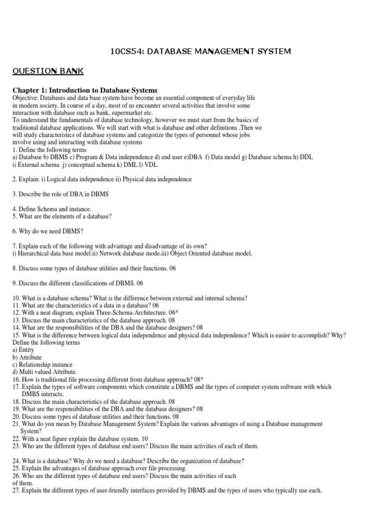 Dbms Qb Pdf Databases Relational Database 