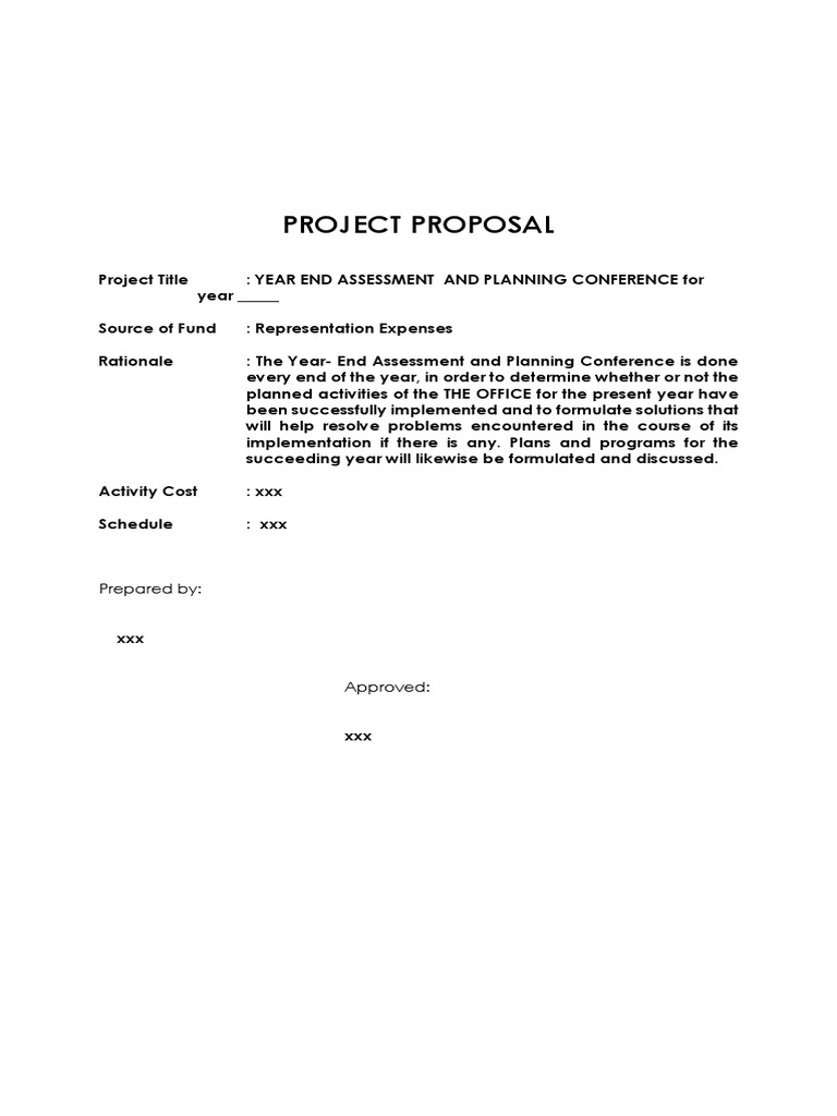 PROJECT PROPOSAL - Year End - Sample | PDF