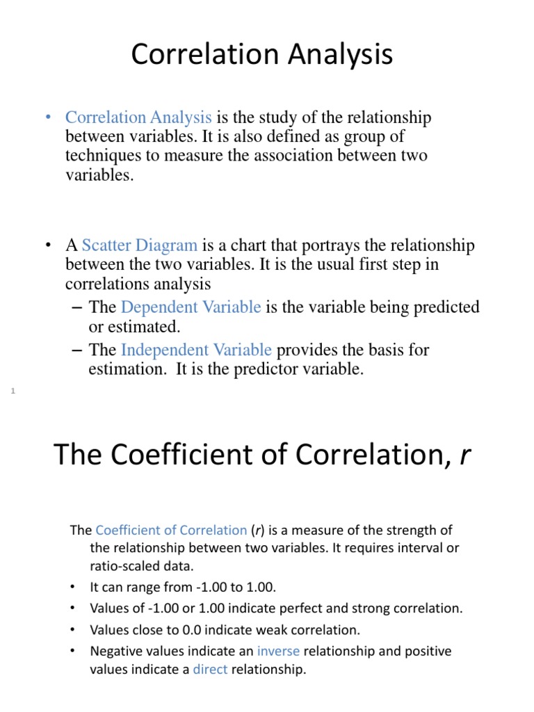 Correlation Analysis | PDF | Correlation And Dependence | Statistical ...