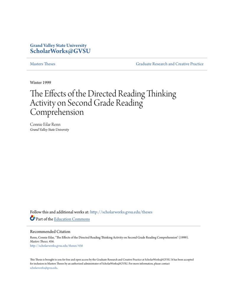 The Effects of The Directed Reading Thinking Activity On Second G | PDF ...