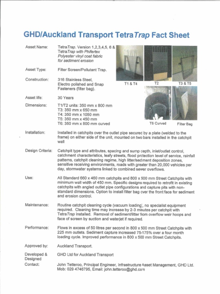 Tetra+Traps Specifications | PDF