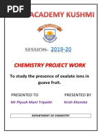 Class 12th Chemistry Project On Investigatory Test On Guava | PDF ...
