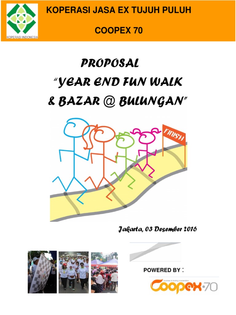 Proposal Fun Walk dan Bazar SMA 70 | PDF | Ilmu Sosial | Gaya Hidup