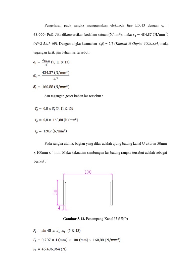 Perhitungan Las Gmaw | PDF