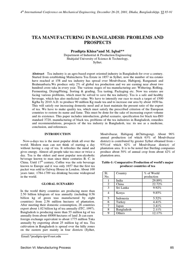 Tea PDF | PDF | Tea | Drink