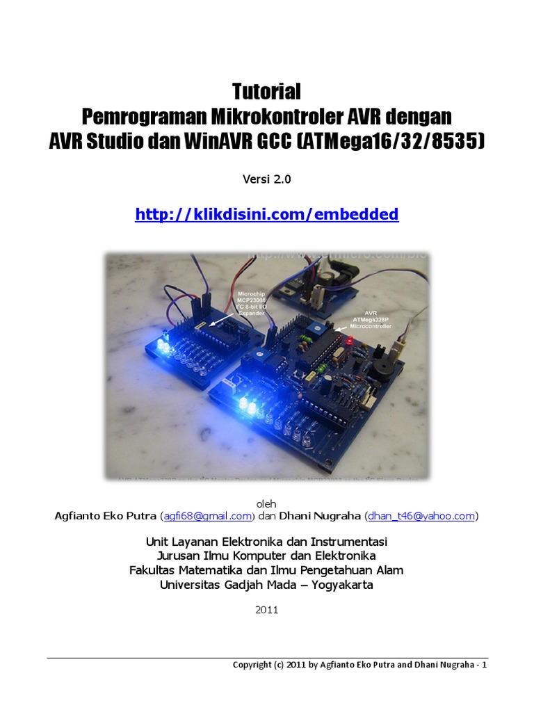Tutorial Pemrograman Mikrokontroler AVR Dengan AVR Studio Dan WinAVR GCC (ATMega16!32!8535) | PDF