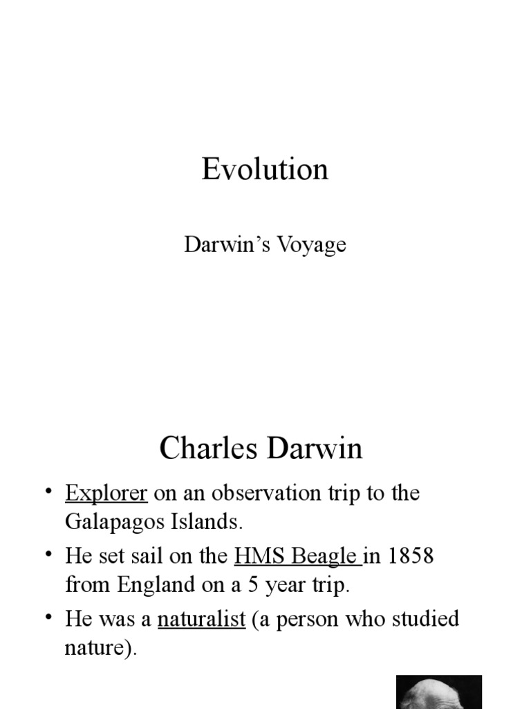 Darwins Voyage PowerPoint For Website | PDF | Genetic Diversity | Evolution