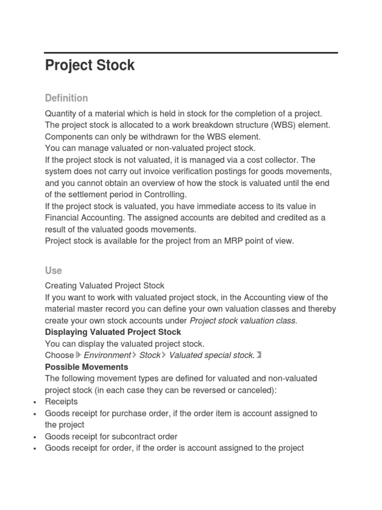 Project Stock | PDF | Receipt | Goods