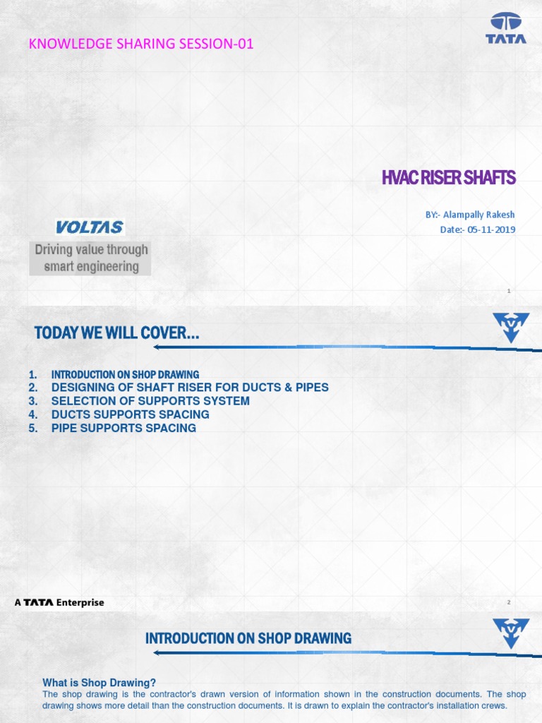 HVAC Risers Presentation Format | PDF | Duct (Flow) | Pipe (Fluid ...