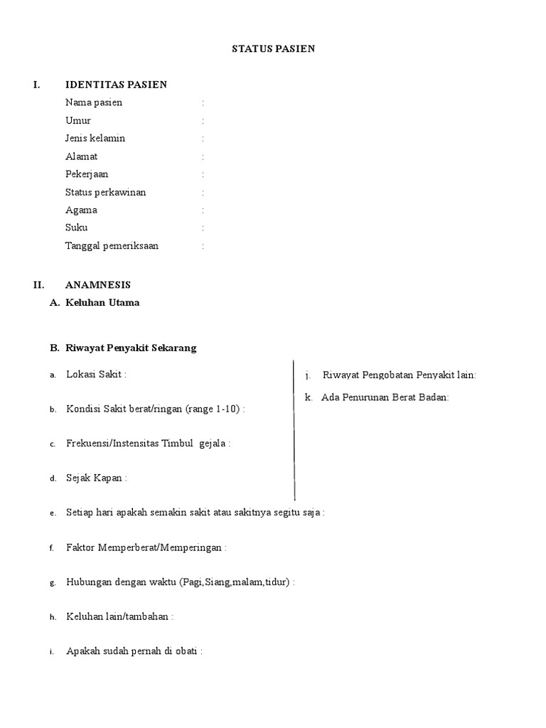 Format anamnesis/IPM | PDF