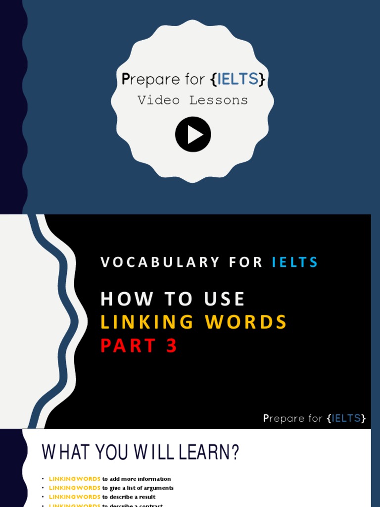 1.2 IELTS Vocabulary Strategies Linking Words Section3 Lesson3.PDF (FreeCourseWeb - Com) | PDF ...