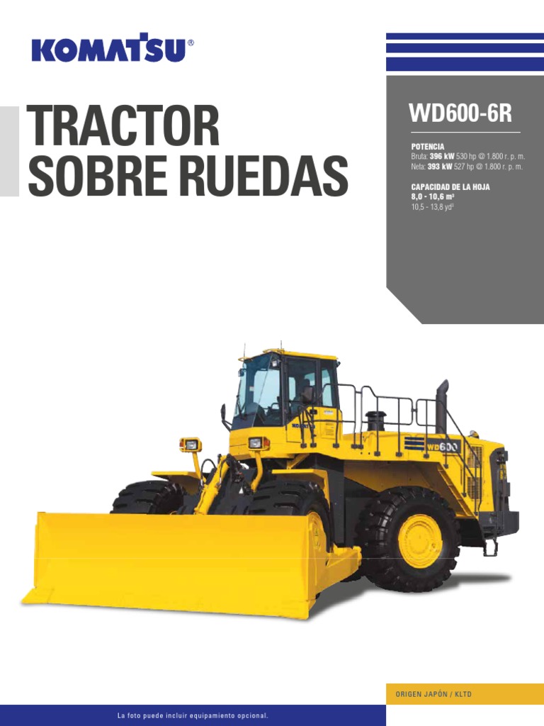 Catálogo Cargador Frontal WD600 6R Español Digital | PDF | Transmisión ...