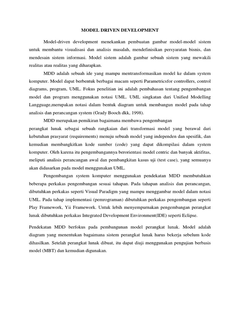 Model Driven Development | PDF