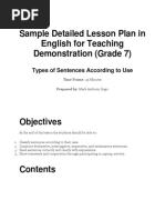 Detailed Lesson Plan in English VI | PDF | English Language | Metaphor