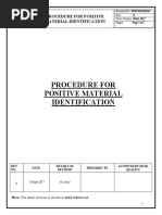 Positive Material Identification Procedure: Index | PDF | Calibration | Verification And Validation