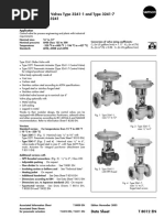 Samson 3241 Control Valve Data Sheet | PDF | Valve | Forging
