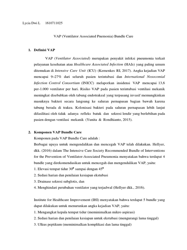 Vap Bundle Care (Kritis) | PDF | Sains & Matematika