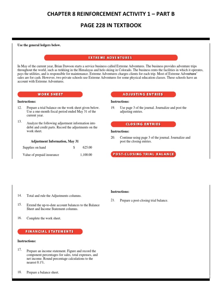 Chapter 8 Reinforcement Activity 1 4 | PDF