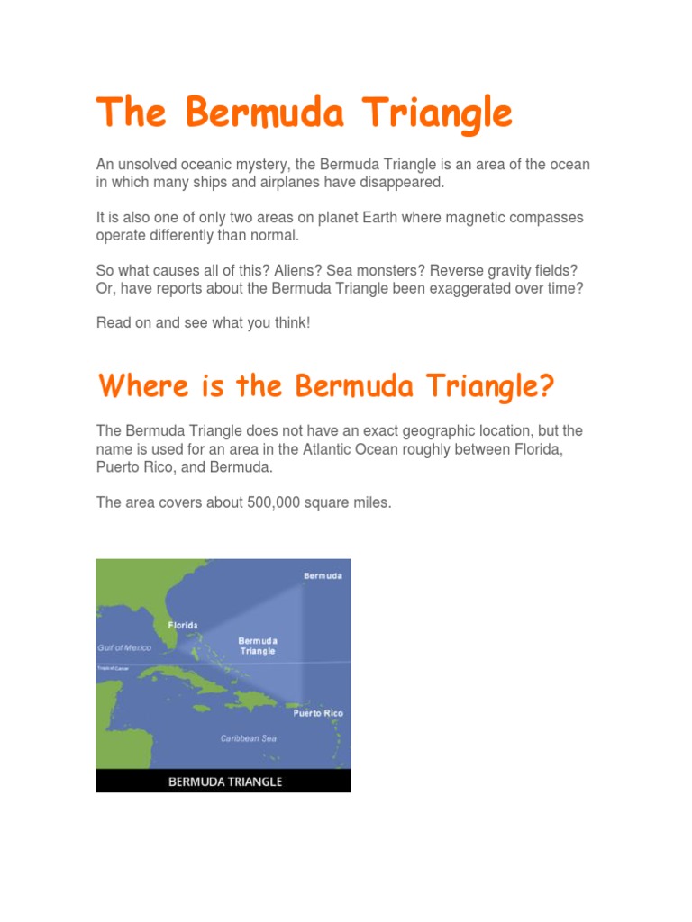 The Bermuda Triangle | PDF | Maritime Incidents | Watercraft