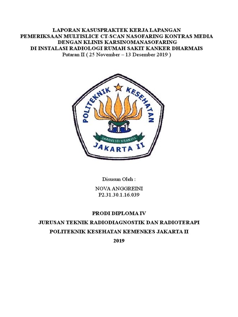 Pemeriksaan Multislice CT-Scan Nasofaring Kontras Media dengan Klinis ...