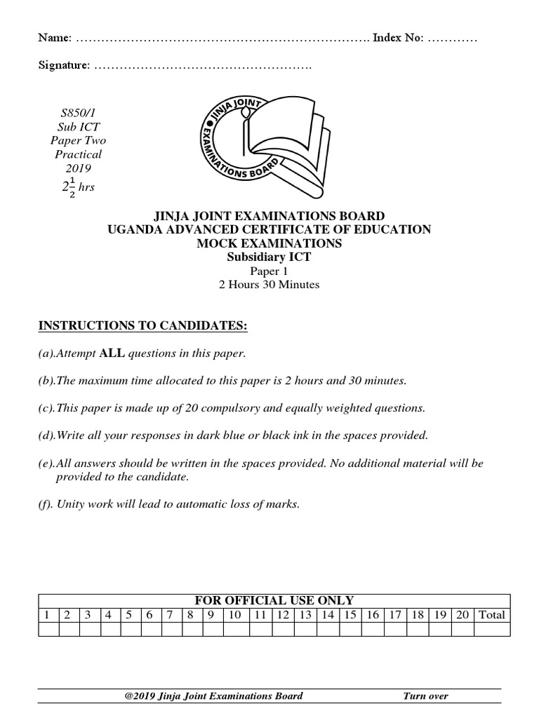 A.JJEB - Sub.ICT.1 Subsidiary ICT 2019 | PDF | Computer File | Computer ...