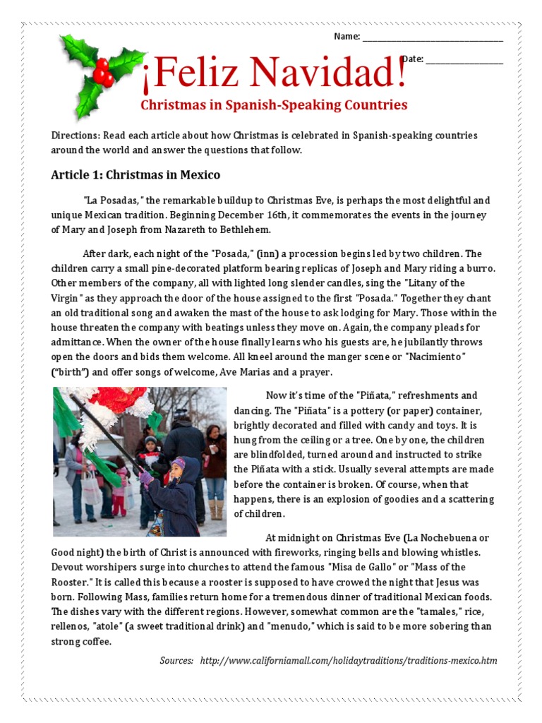 Christmas Traditions in Spanish Countries | PDF | Christmas Eve | Christmas