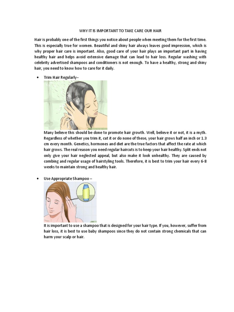 Importance of Proper Hair Care | PDF | Hair Care | Hair