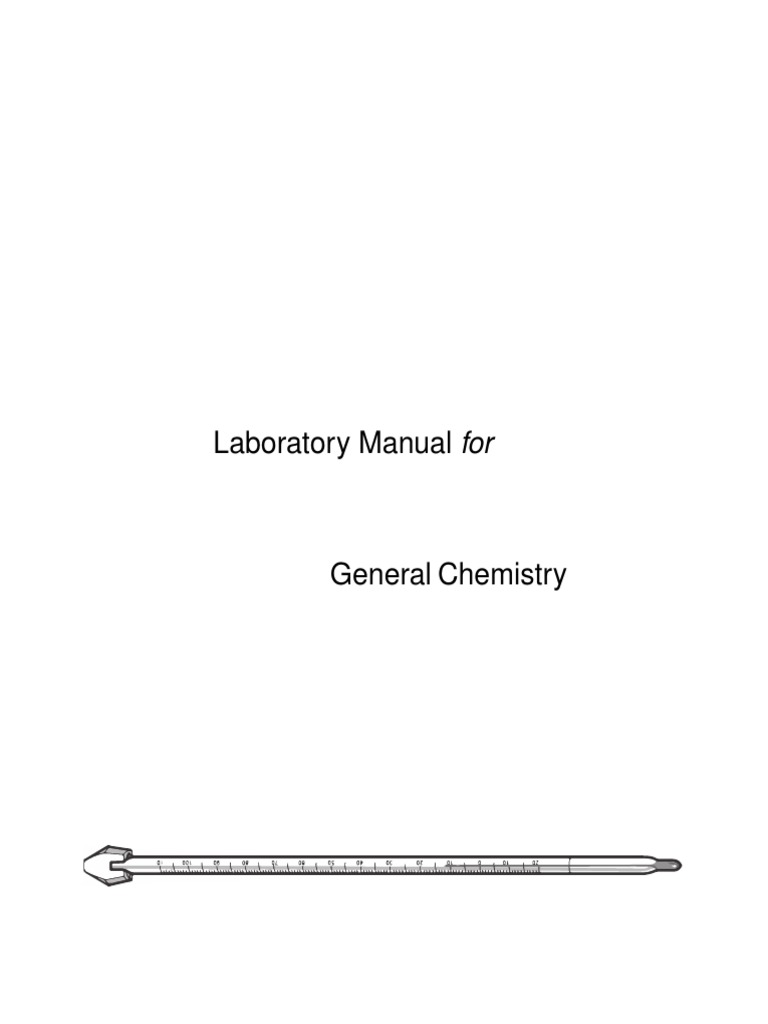 Laboratory Manual For General Chemistry | PDF | Laboratories | Personal ...
