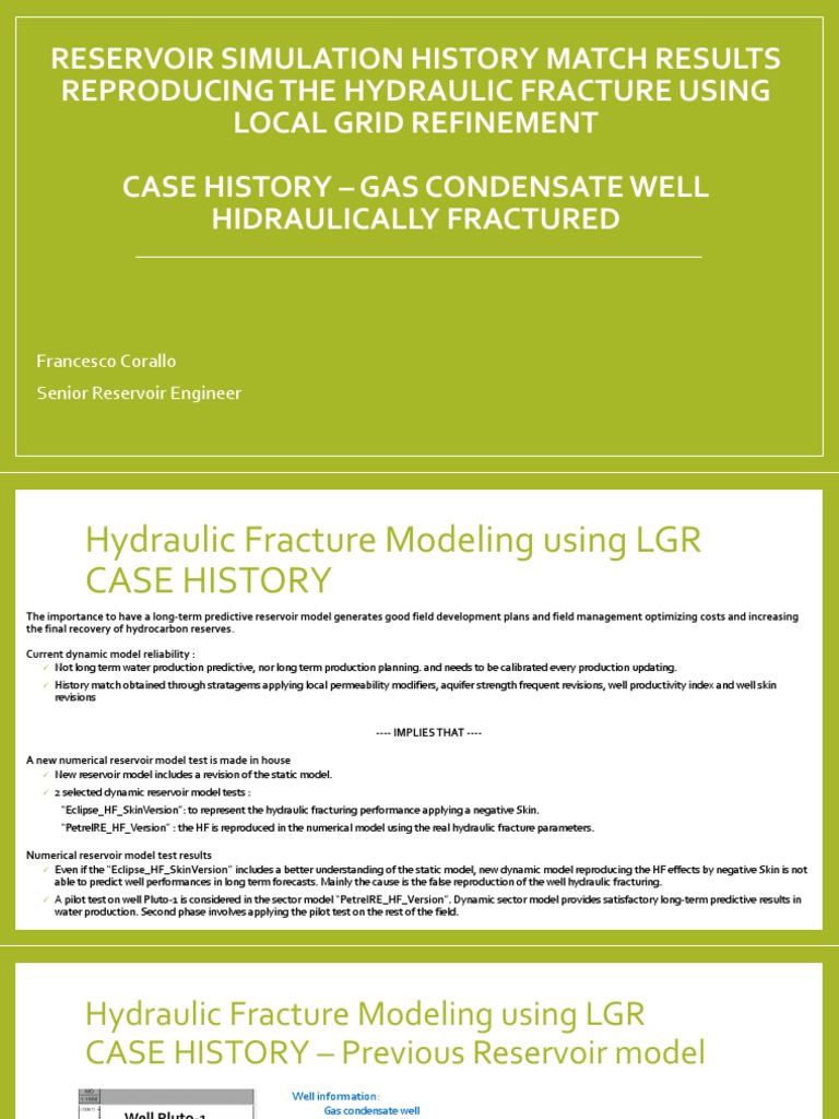 Hydraulic Fracturing Reproduced in Reservoir Model PDF | PDF ...