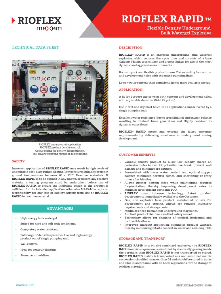 Rioflex Rapid | PDF | Density | Water