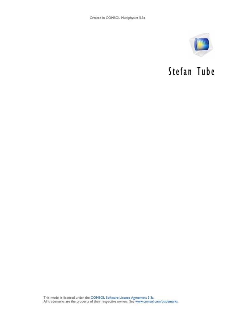 Stefan Tube Diffusion Modeling | PDF | Diffusion | Continuum Mechanics