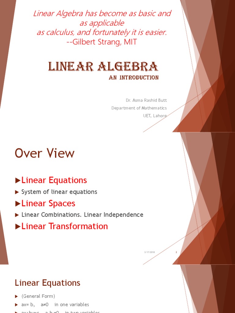 Linear Algebra | PDF | Vector Space | Basis (Linear Algebra)