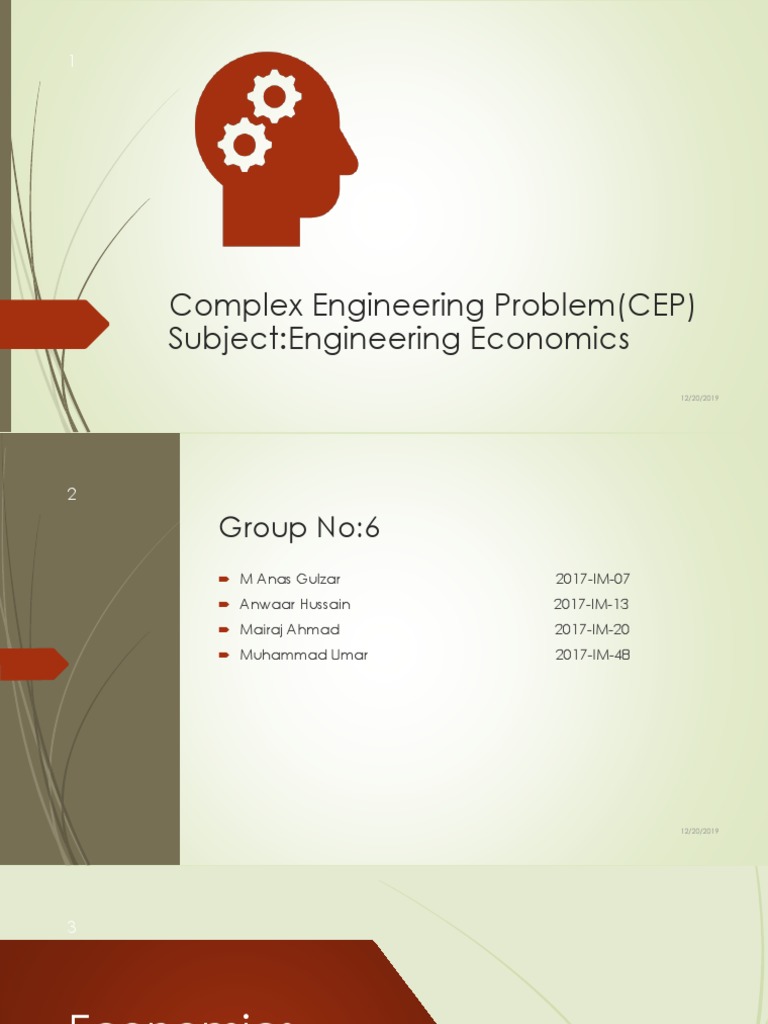 Complex Engineering Problem (CEP) of Engineering-1 | Download Free PDF ...