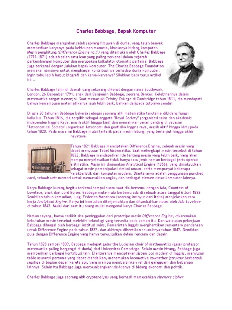 Charles Babbage | PDF