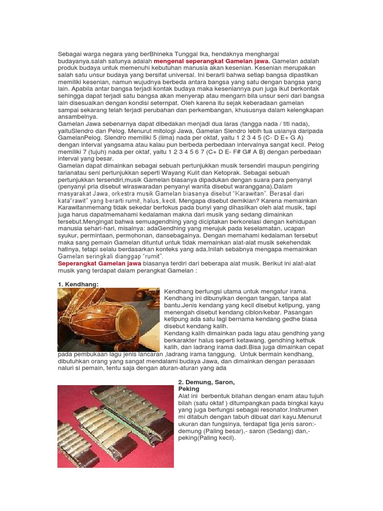 Gamelan Jawa | PDF | Seni