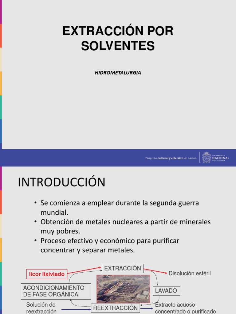 Extracción Por Solventes | PDF | Complejo de Coordinación | Solvente