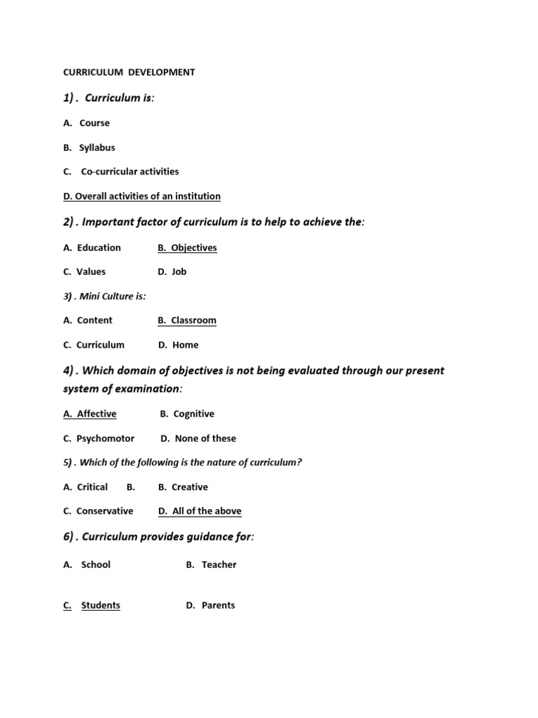 Curriculum Development Guide | PDF | Curriculum | Evaluation