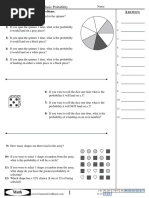 Sample Space Worksheet | PDF