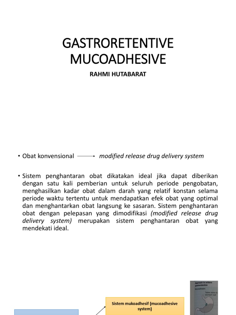 Sistem Obat Mukoadhesif Lambung | PDF | Sains & Matematika