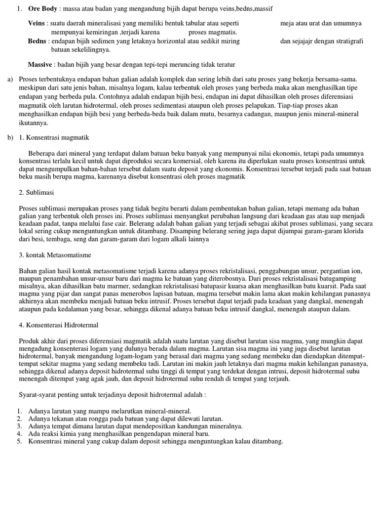Ore Body | PDF