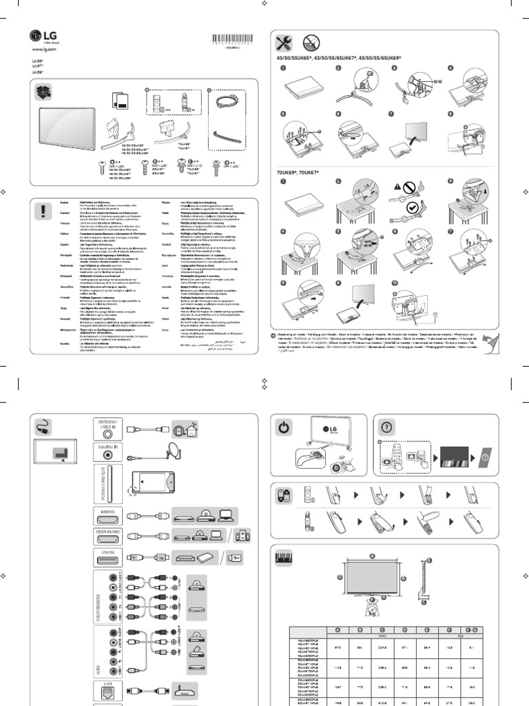 LG Manual | PDF | Televisión | USB