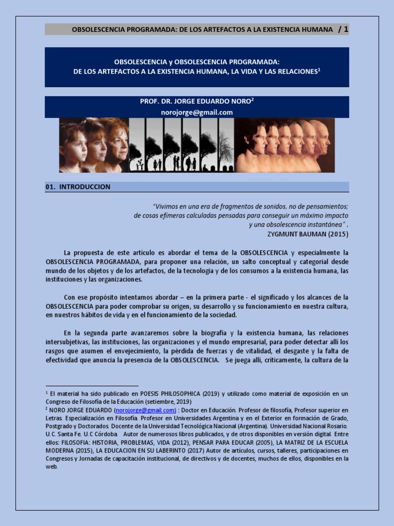 Obsolescencia y Obsolescencia Programada + de Los Artefactos A La ...