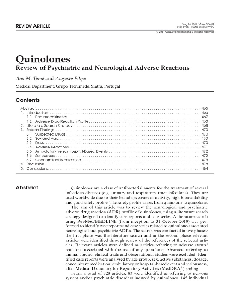 Quinolones | PDF | Pharmacology | Drugs