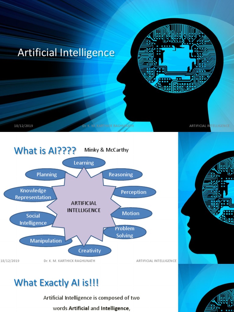 AI Unit I | PDF | Artificial Intelligence | Intelligence (AI) & Semantics